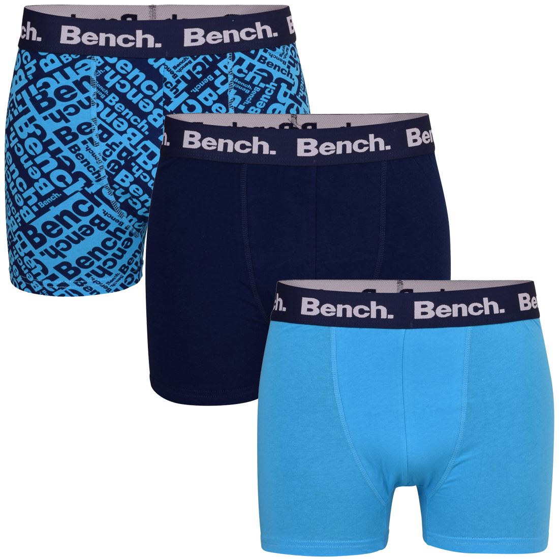Bench 3 Pack Mens Designer Black Boxers Underwear Under pants Trunks G ...