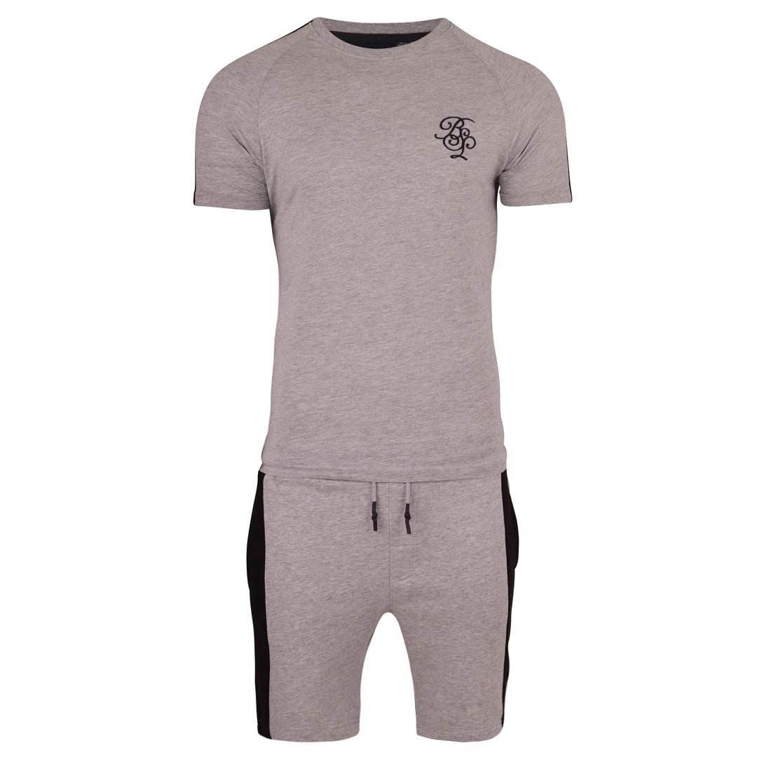 Mens Cotton T Shirt Fleece Shorts Set Summer Tracksuit Gym Holiday Out ...